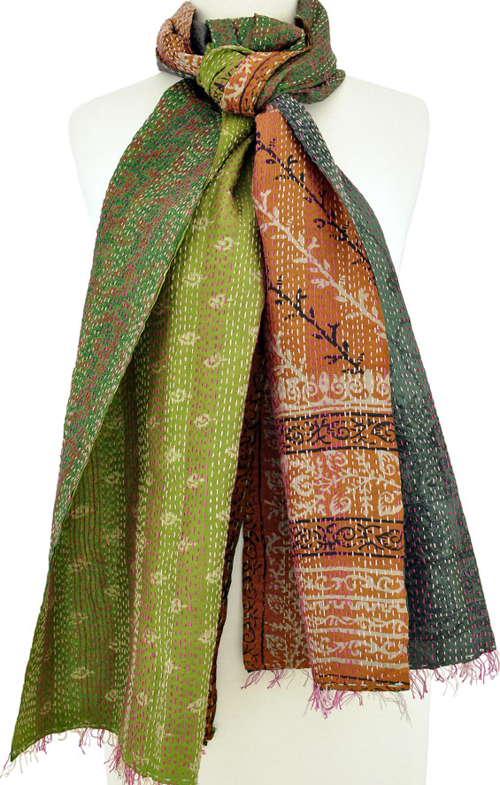 Transforming Sari Scraps: The Kantha Hand-Stitch Project - ClothRoads